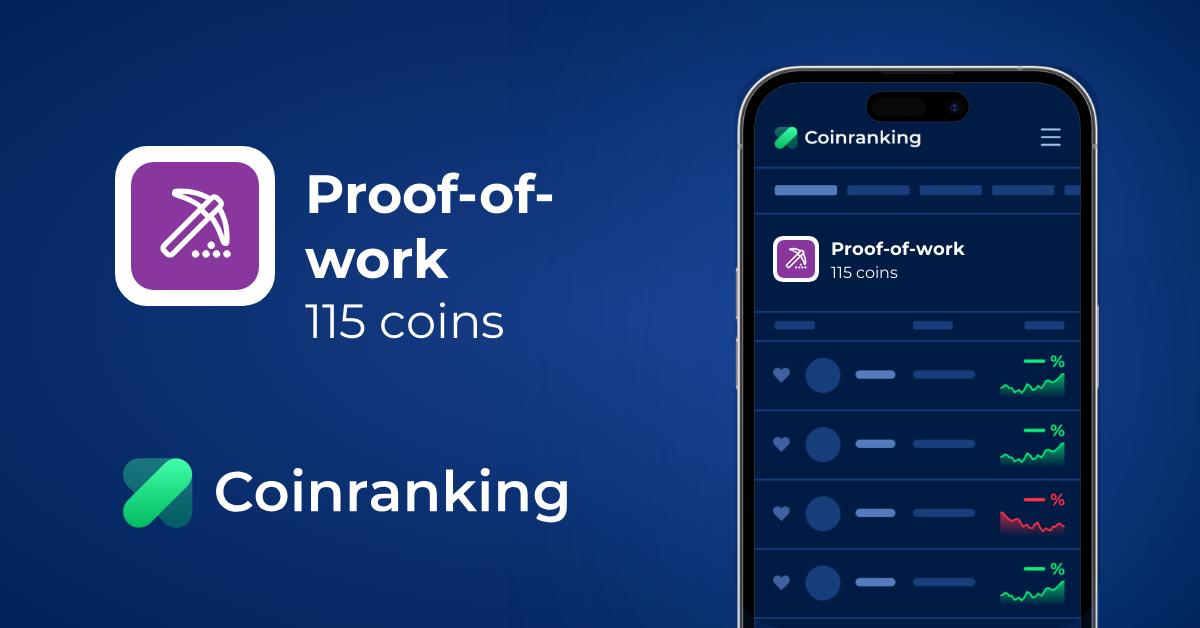 Proof-of-Work Coins - Top 50 List - Page 3 | Coinranking