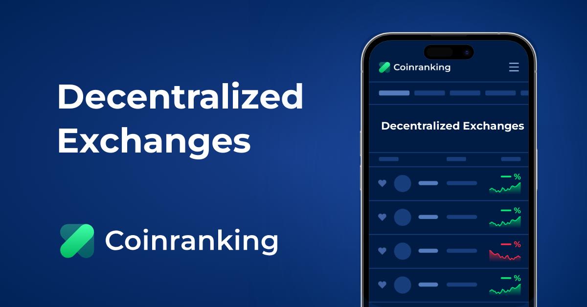 List of Top Decentralized Crypto Exchanges | Coinranking