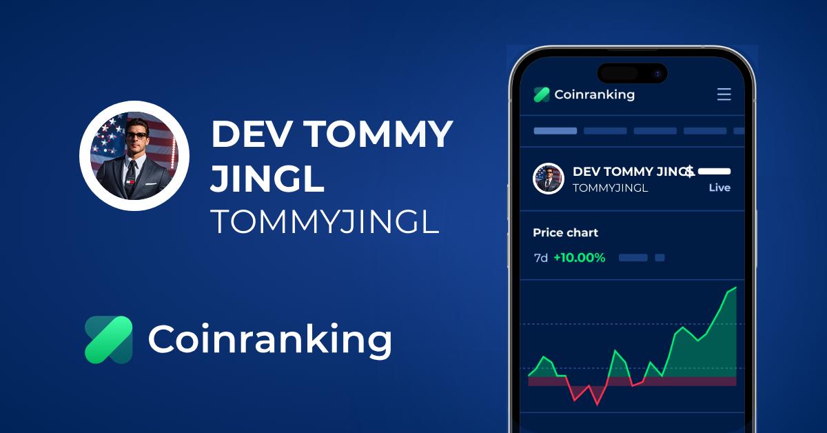 TOMMYJINGL $0.000720 - DEV TOMMY JINGL Price & Chart | Coinranking