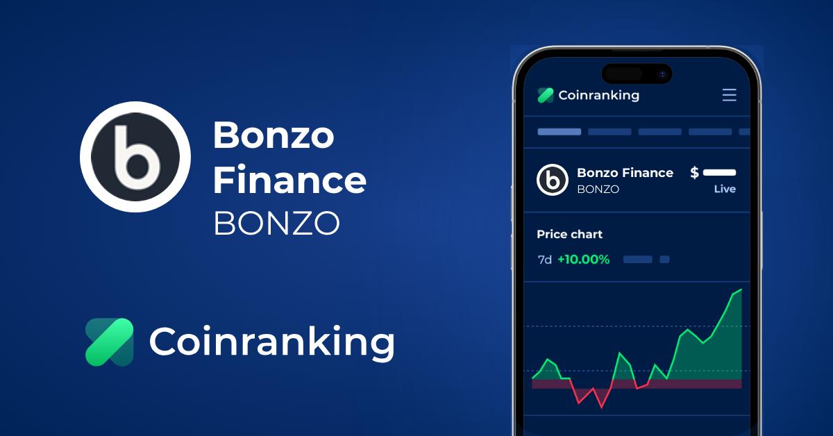 Bonzo Finance Price (BONZO) in USD - Live Updates | Coinranking
