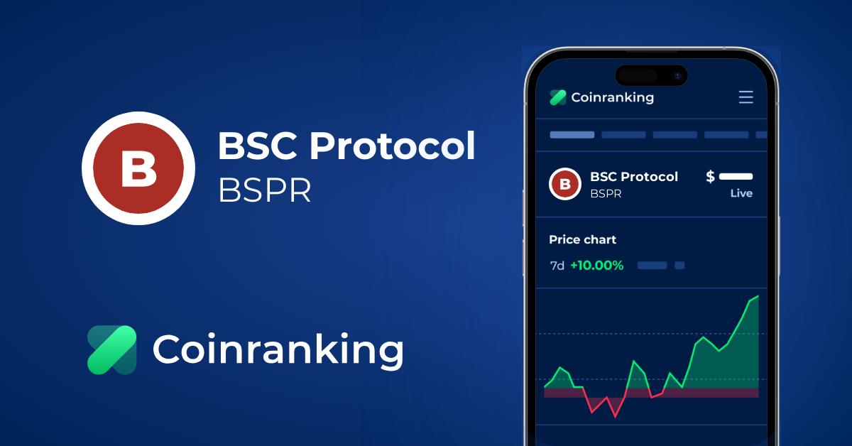BSPR $-- - BSC Protocol Price & Chart | Coinranking