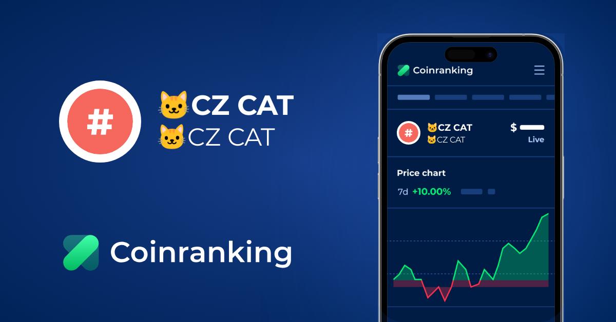 🐱CZ CAT $0.00127 - 🐱CZ CAT Price & Chart | Coinranking