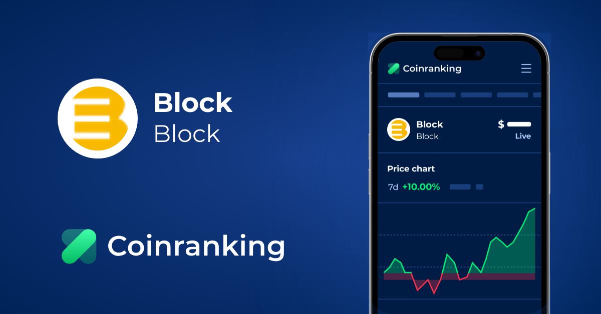 Block Price (Block) in USD - Live Updates | Coinranking