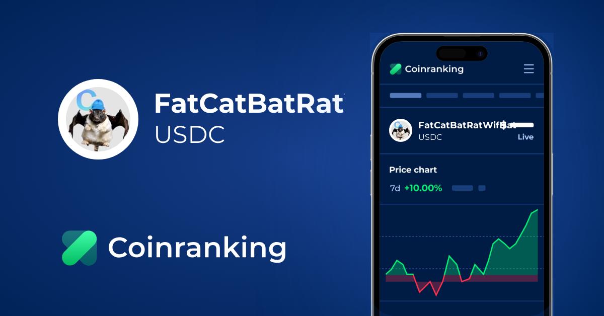 USDC $0.0₅556 - FatCatBatRatWifHat Price & Chart | Coinranking