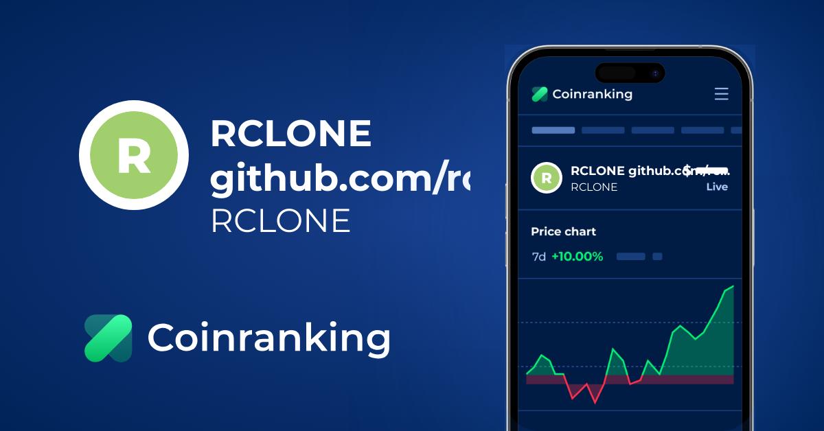 RCLONE $0.0₅373 - RCLONE github.com/rclone/RCLONE Price & Chart | Coinranking