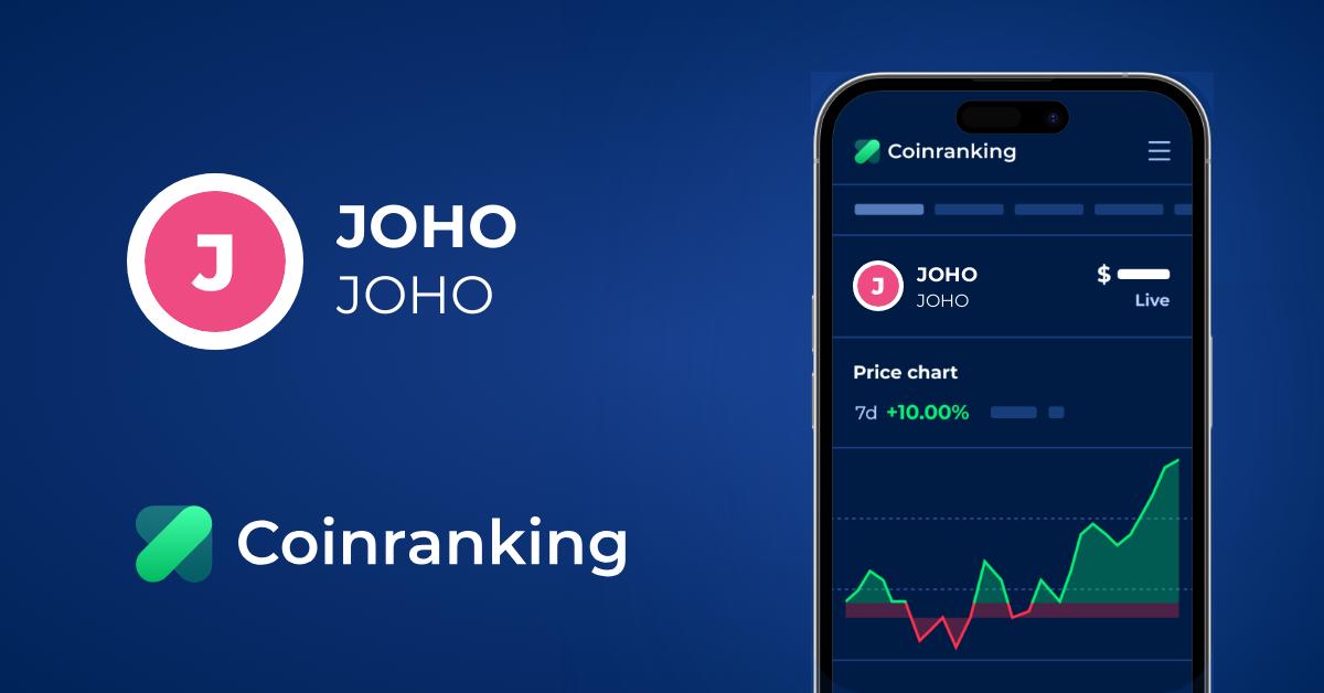 JOHO $-- - JOHO Price & Chart | Coinranking