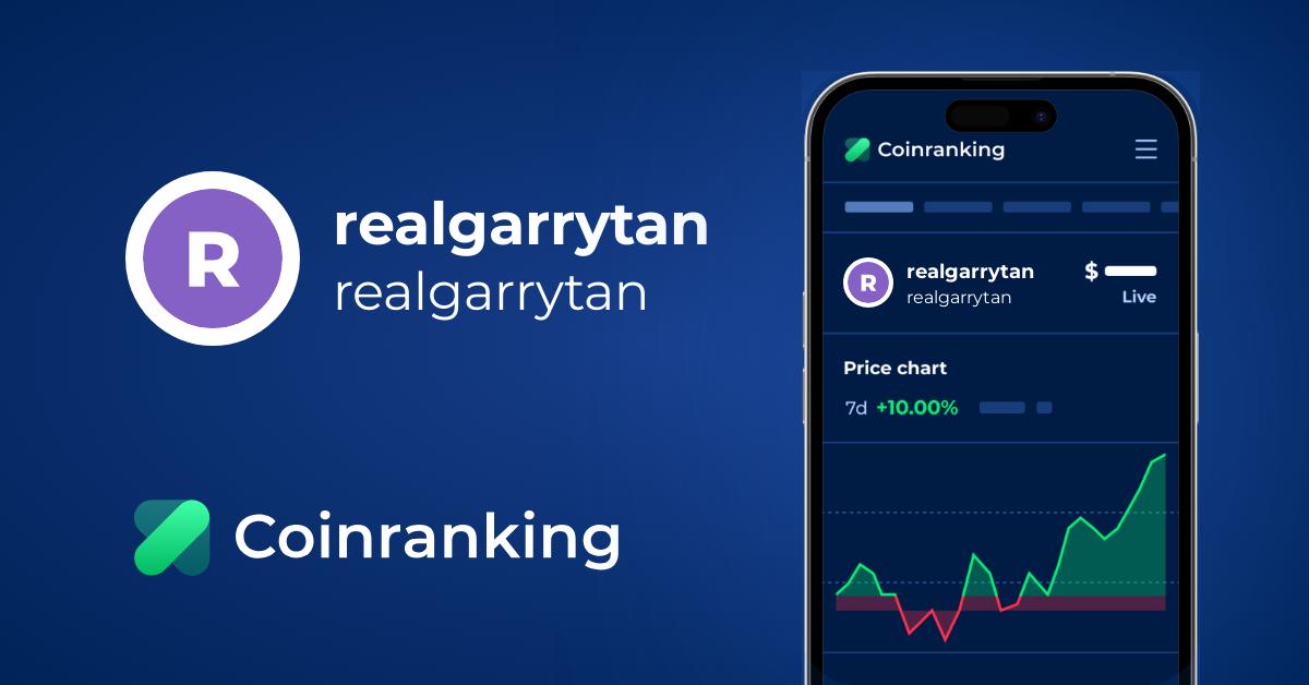 realgarrytan $0.0₆198 - realgarrytan Price & Chart | Coinranking