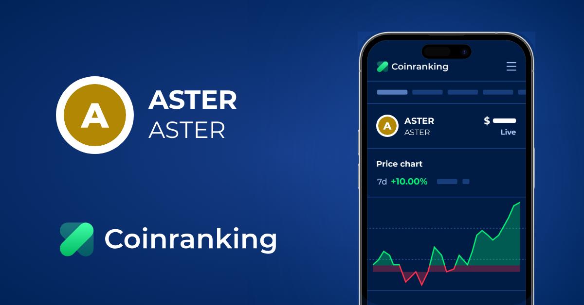 ASTER $0.502 - ASTER Price & Chart | Coinranking