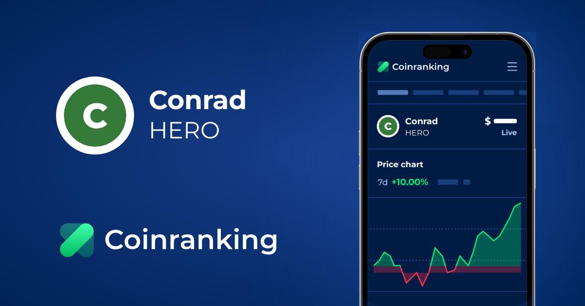 HERO $0.0₈207 - Conrad Price & Chart | Coinranking
