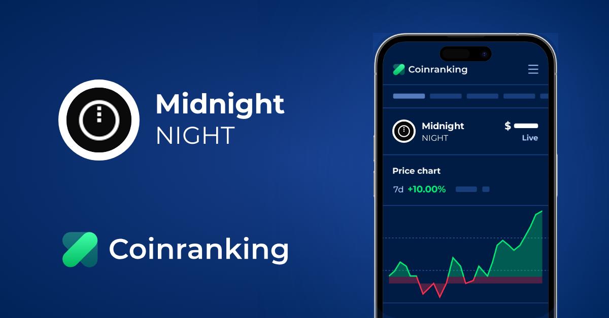 Midnight Price (NIGHT) in USD - Live Updates | Coinranking