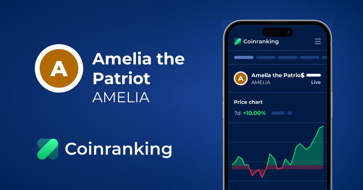 AMELIA $0.000243 - Amelia the Patriot Price & Chart | Coinranking