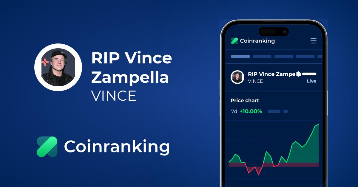 VINCE $0.00001000 - RIP Vince Zampella Price & Chart | Coinranking