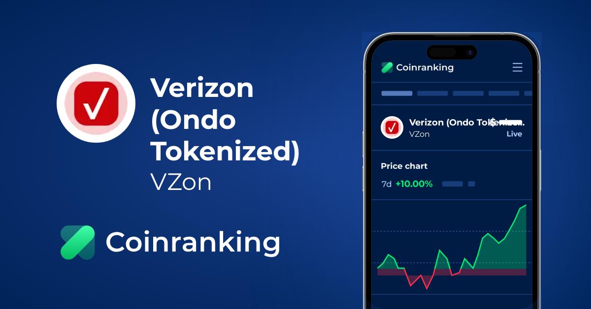 VZon $39.95 - Verizon (Ondo Tokenized) Price & Chart | Coinranking