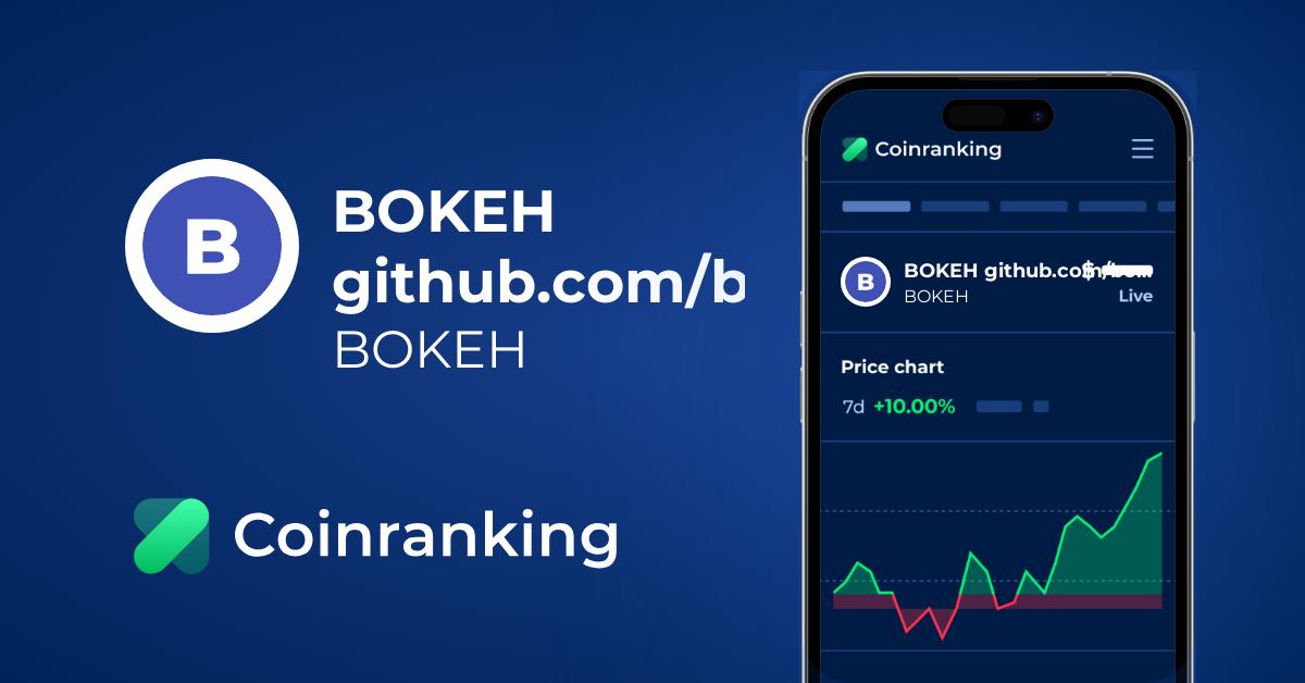 BOKEH $0.0₅500 - BOKEH github.com/bokeh/BOKEH Price & Chart | Coinranking