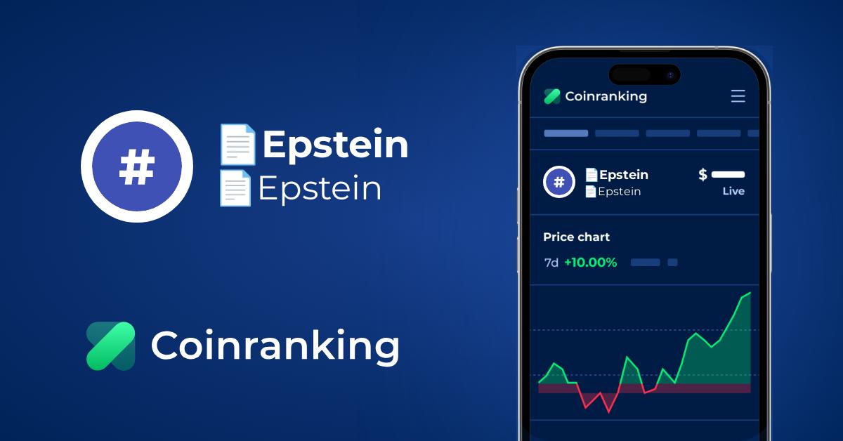 📄Epstein $0.0₈163 - 📄Epstein Price & Chart | Coinranking