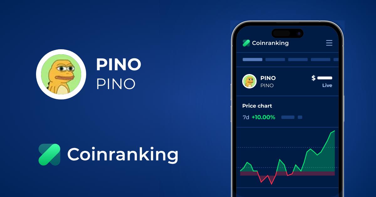 PINO Price (PINO) in USD - Live Updates | Coinranking