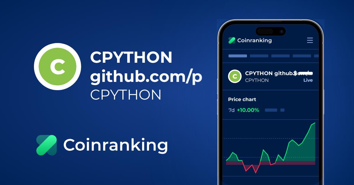 CPYTHON $0.0₅905 - CPYTHON github.com/python/CPYTHON Price & Chart ...