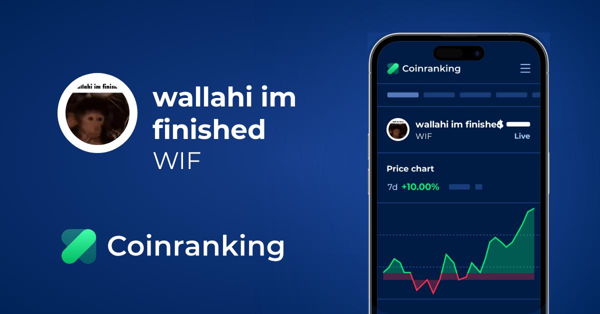 WIF $0.0000149 - wallahi im finished Price & Chart | Coinranking