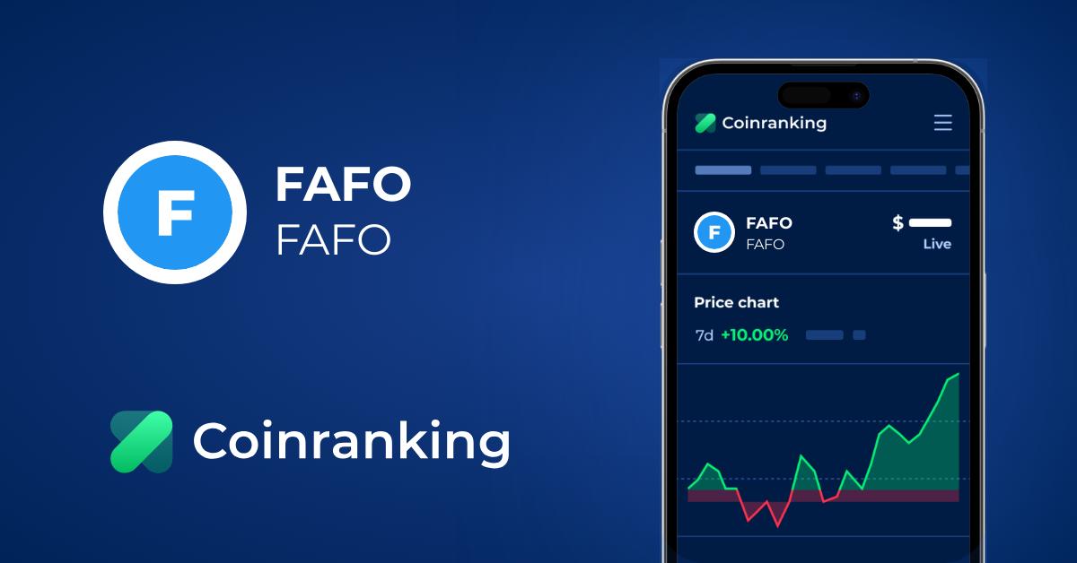 FAFO $0.00161 - FAFO Price & Chart | Coinranking