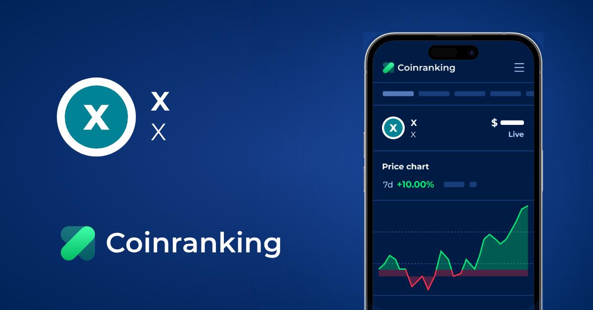X $0.0₅118 - X Price & Chart | Coinranking