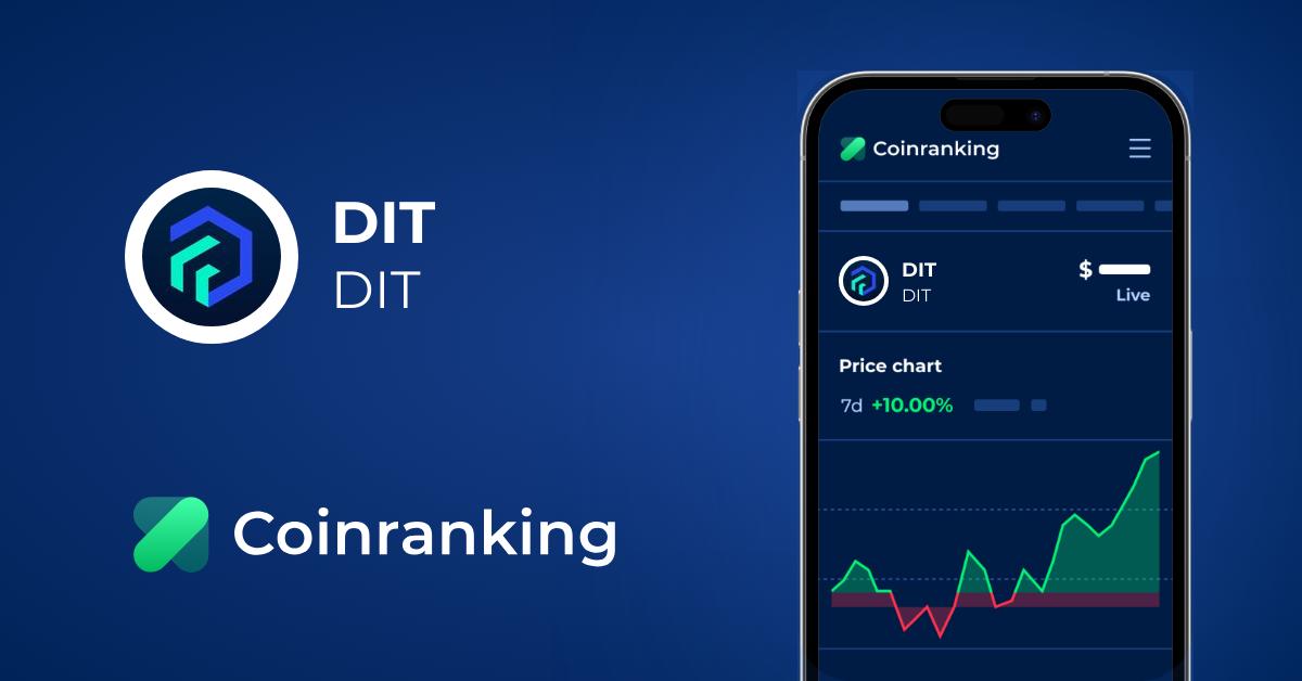 DIT Price (DIT) in USD - Live Updates | Coinranking