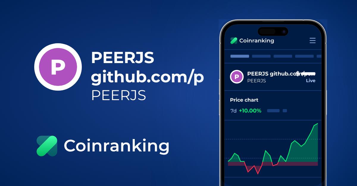 PEERJS $0.0₅421 - PEERJS github.com/peers/PEERJS Price & Chart ...