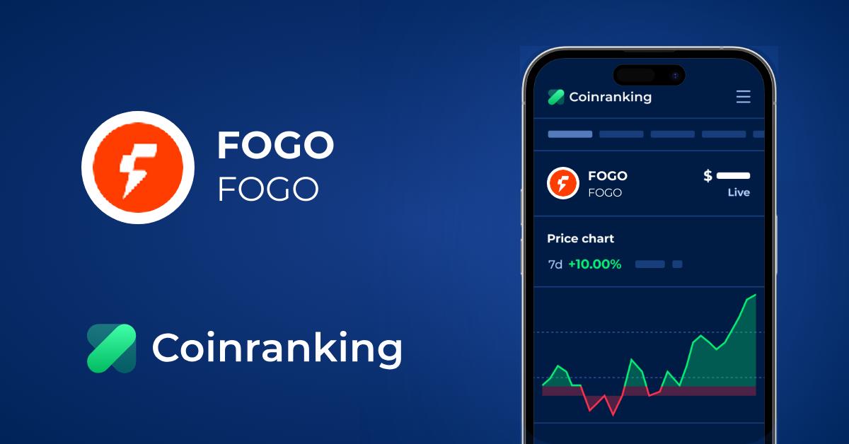 FOGO Price (FOGO) in USD - Live Updates | Coinranking