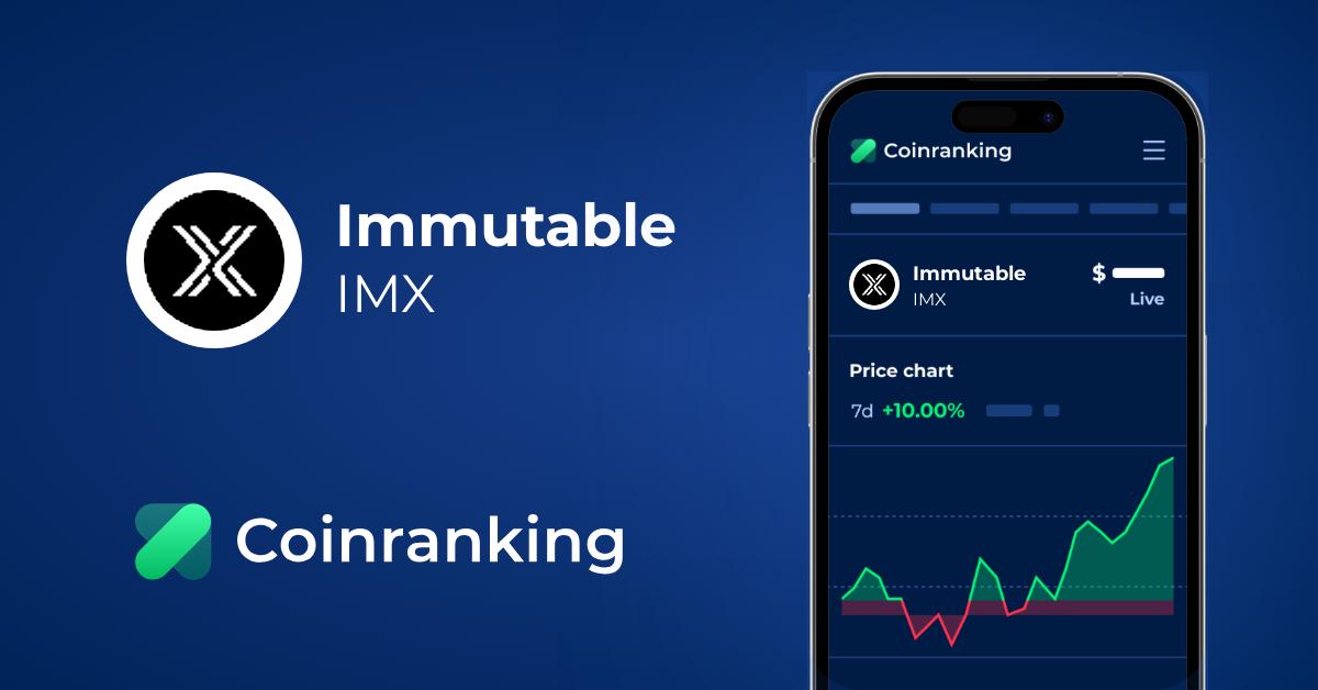 Immutable Price (IMX) in USD - Live Updates | Coinranking