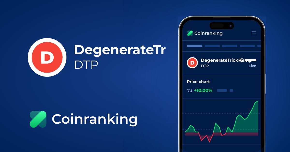 DTP $-- - DegenerateTrickPump Price & Chart | Coinranking