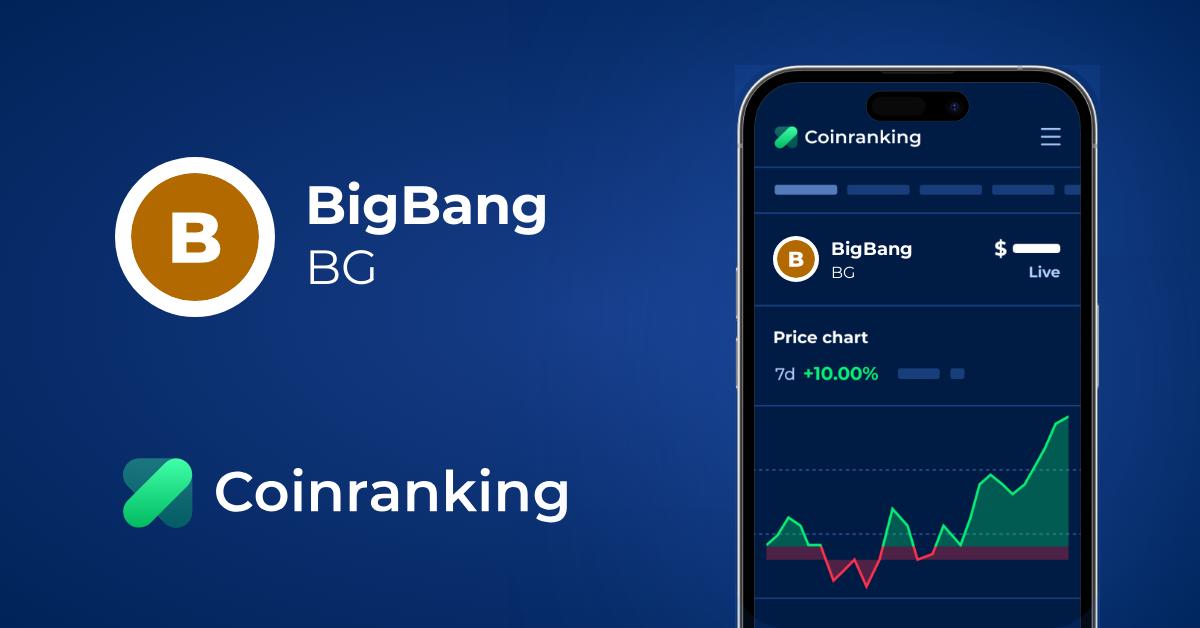 BG $0.0000882 - BigBang Price & Chart | Coinranking