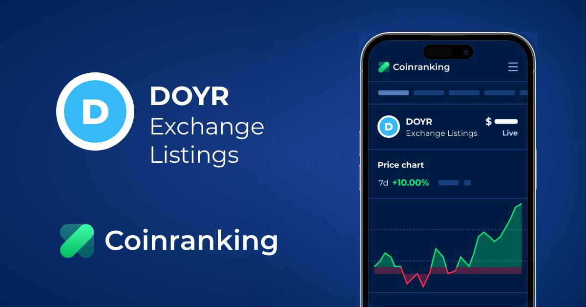 Exchange Listings of DOYR (DOYR) | Coinranking