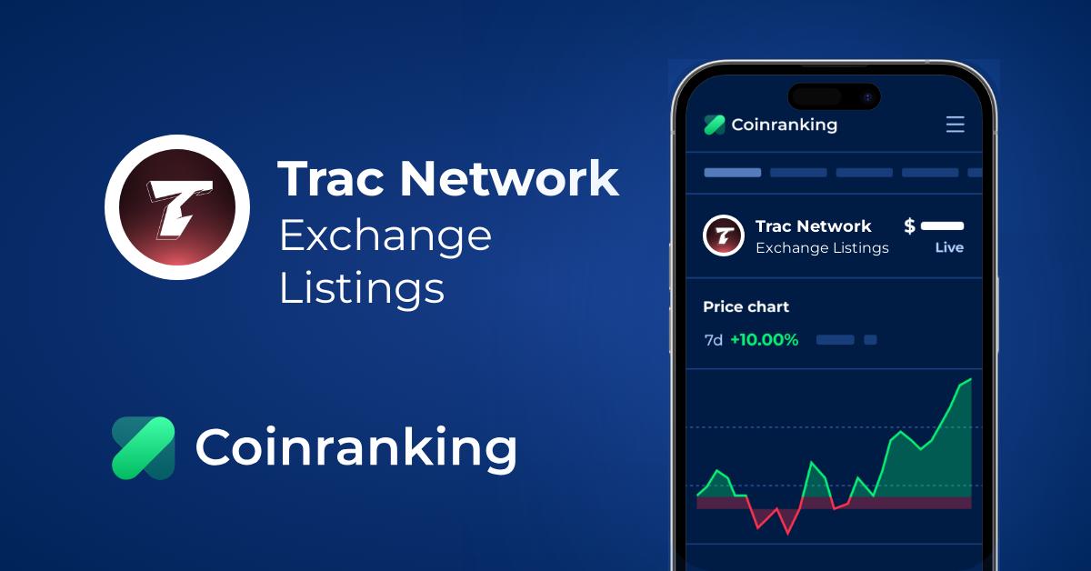 Exchange Listings of Trac Network (TNK) | Coinranking