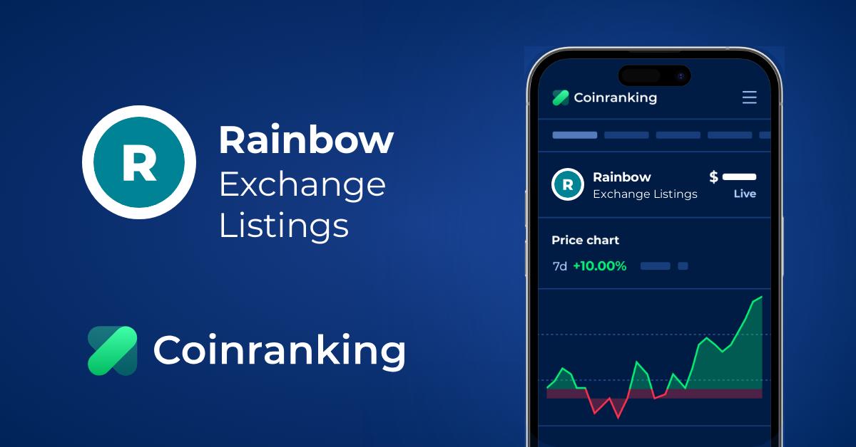 Exchange Listings of Rainbow (RNBW) | Coinranking