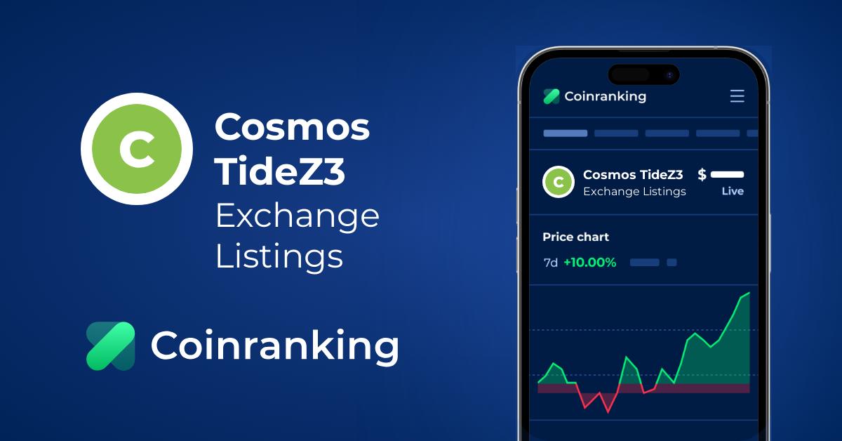 Exchange Listings of Cosmos TideZ3 (CSTMZ23) | Coinranking