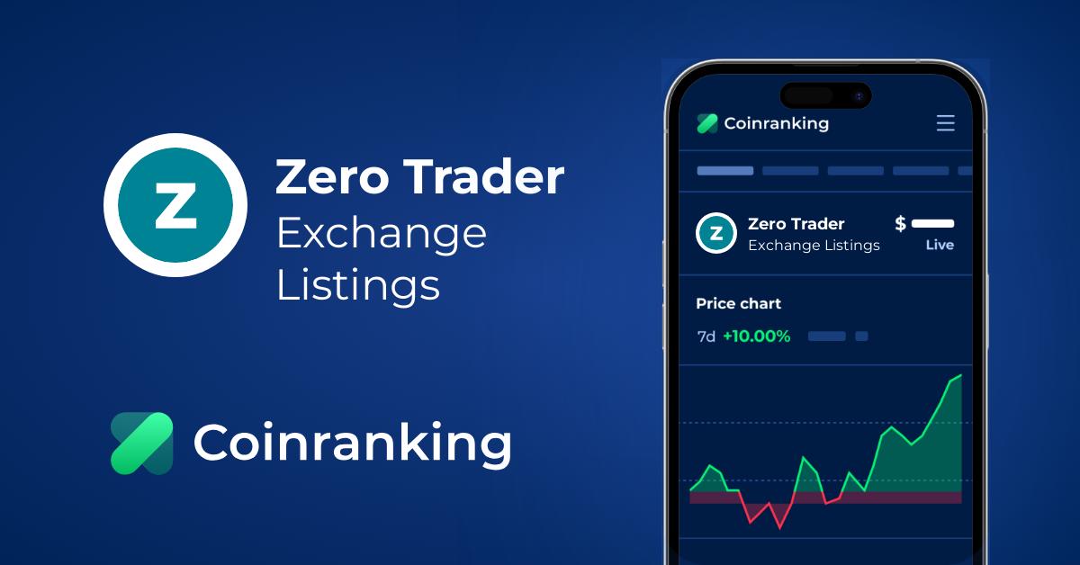 Exchange Listings of Zero Trader (ZETR) | Coinranking