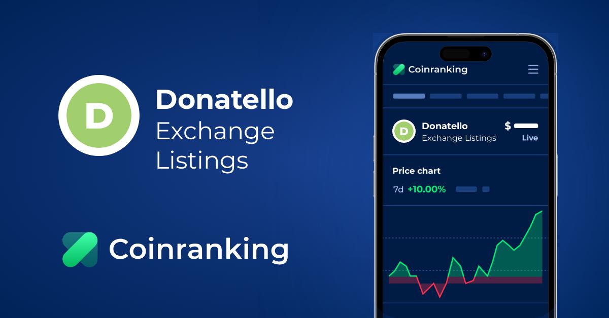 Exchange Listings of Donatello (多纳泰罗) | Coinranking