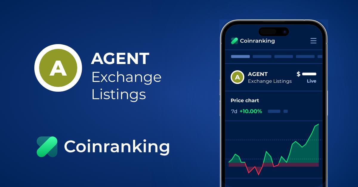 Exchange Listings of AGENT (AGENT) | Coinranking