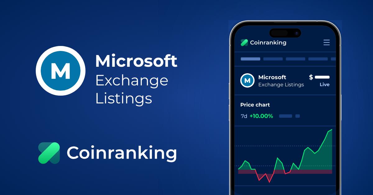 Exchange Listings of Microsoft (Microsoft) | Coinranking