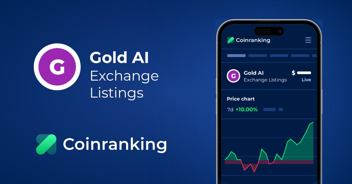 Exchange Listings of Gold AI (GOAI) | Coinranking