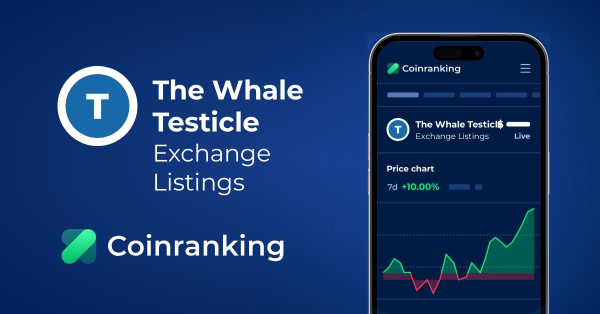 Exchange Listings of The Whale Testicle (WhaleTesticle) | Coinranking