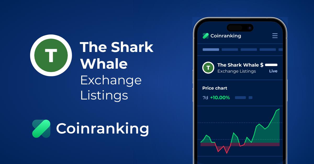 Exchange Listings of The Shark Whale (SharkWhale) | Coinranking