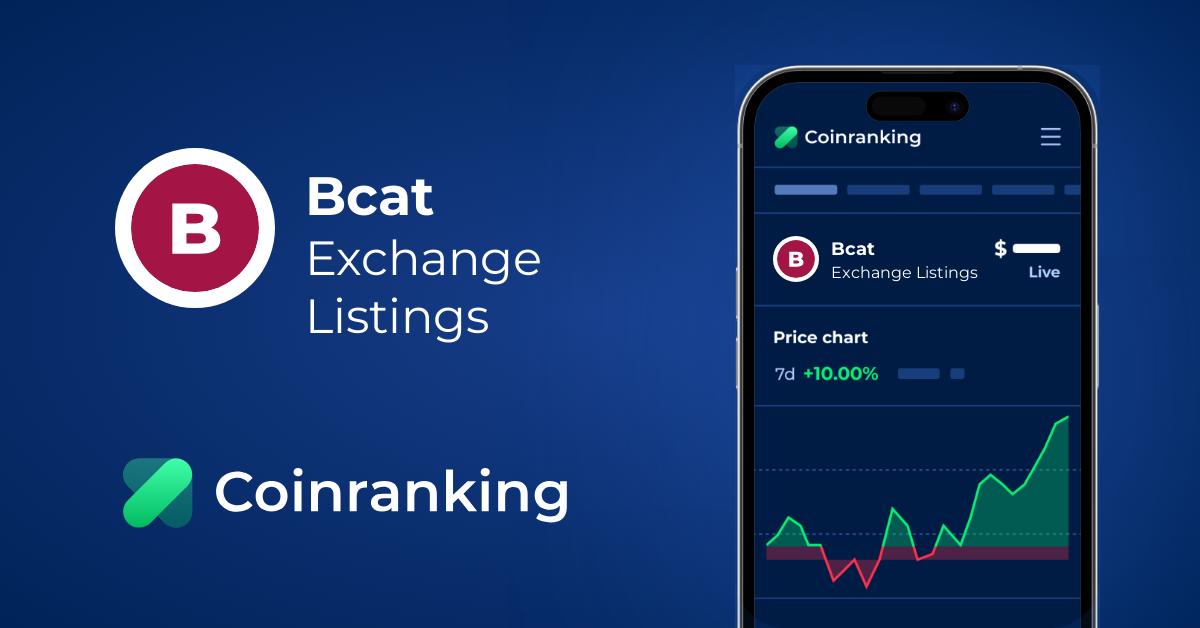 Exchange Listings of Bcat (Bcat🐱) | Coinranking