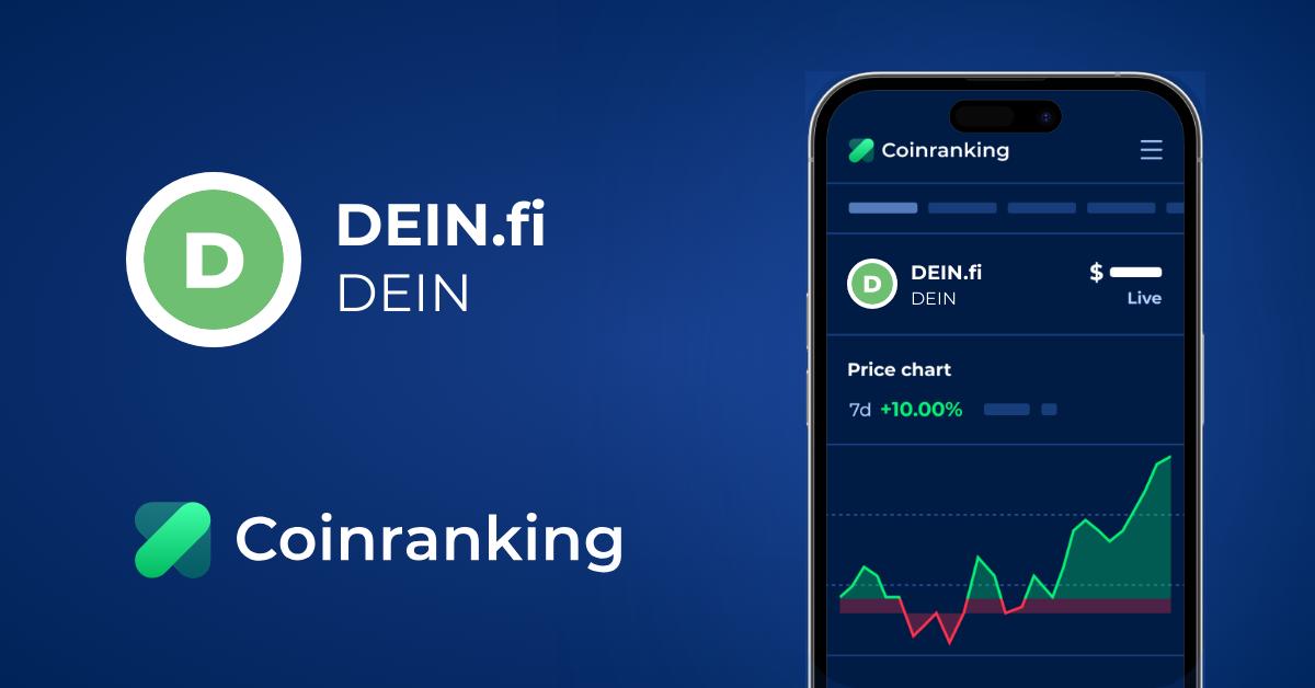 DEIN $0.0₇889 - DEIN.fi Price & Chart | Coinranking