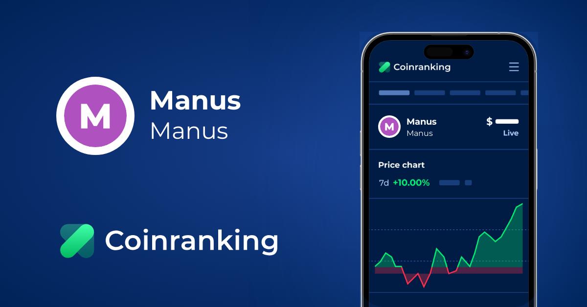 Manus $0.0₁₀154 - Manus Price & Chart | Coinranking