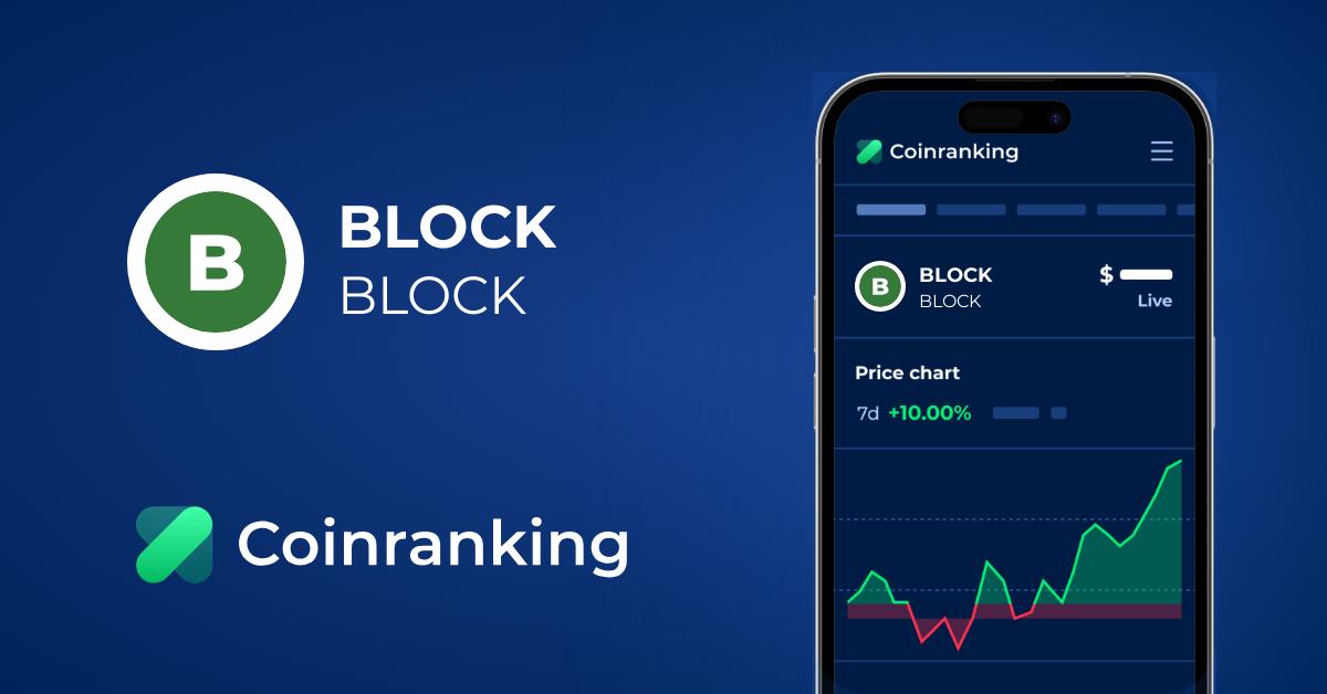 BLOCK $-- - BLOCK Price & Chart | Coinranking