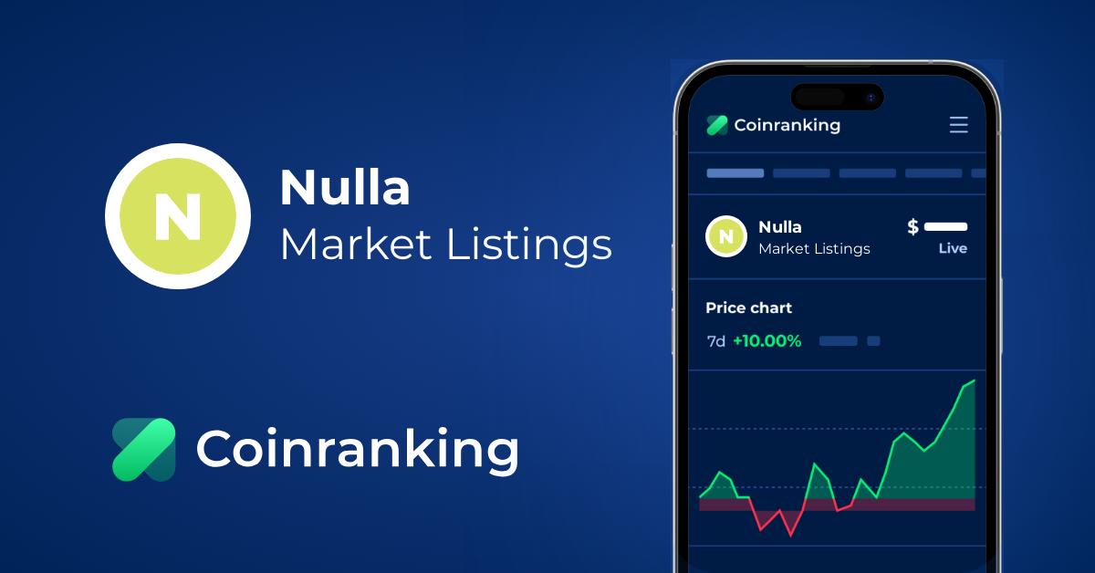 Market Listings of Nulla (NULA) | Coinranking