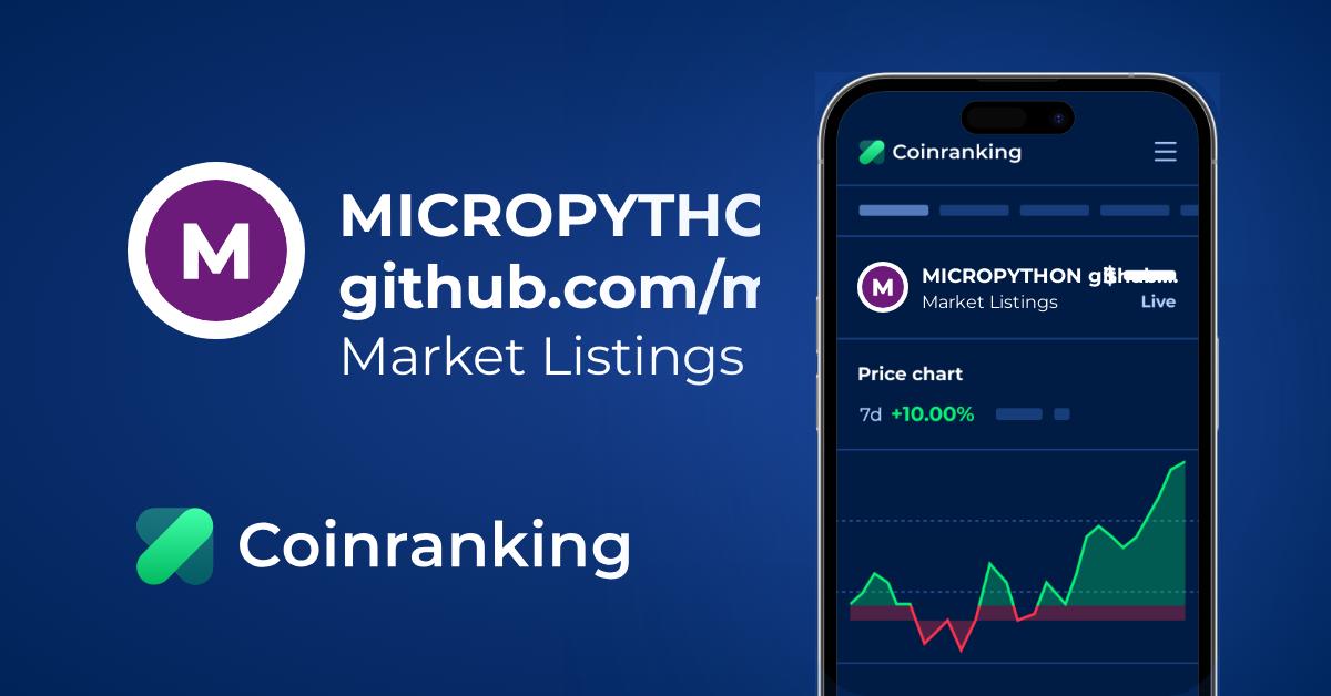 Market Listings of MICROPYTHON github.com/micropython/MICROPYTHON ...