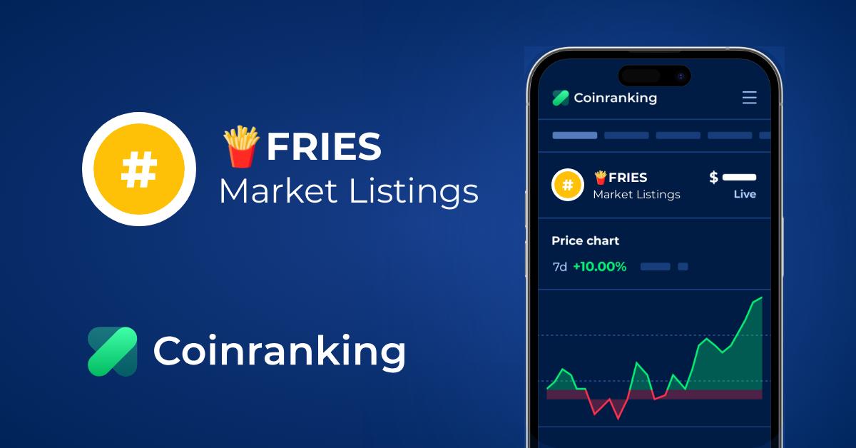 Market Listings of 🍟FRIES (🍟FRIES) | Coinranking