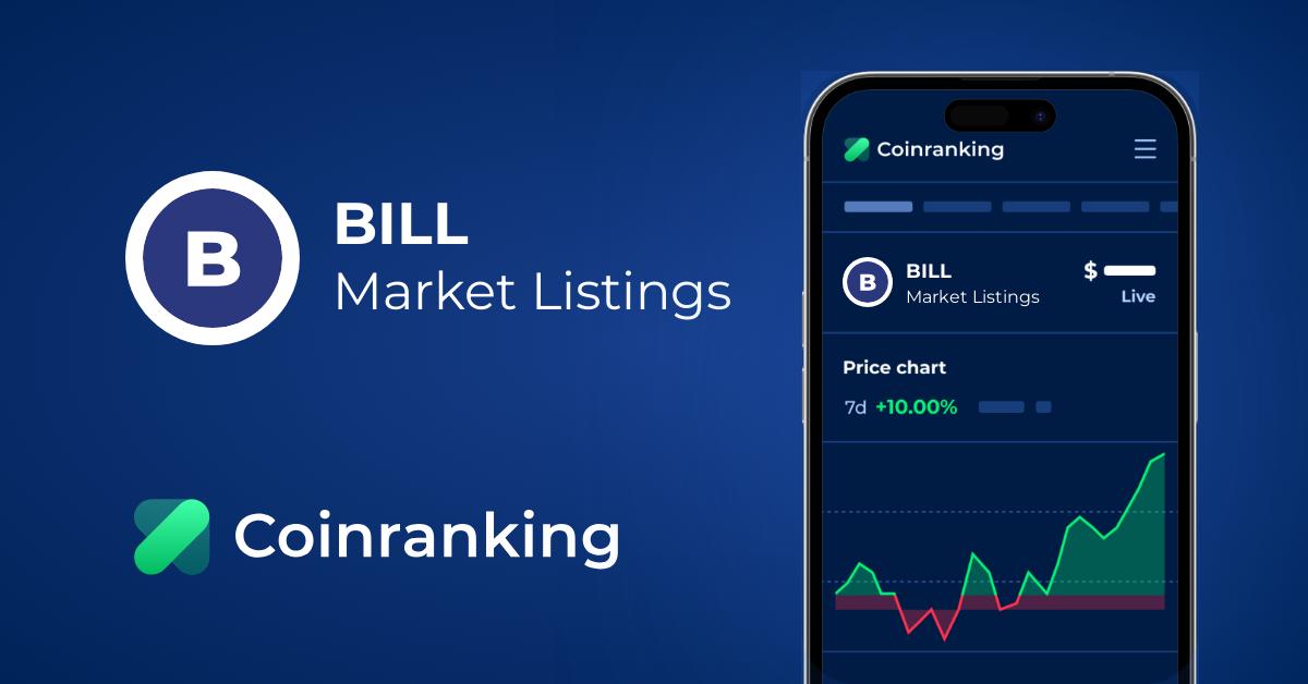 Market Listings of BILL (BILL) | Coinranking