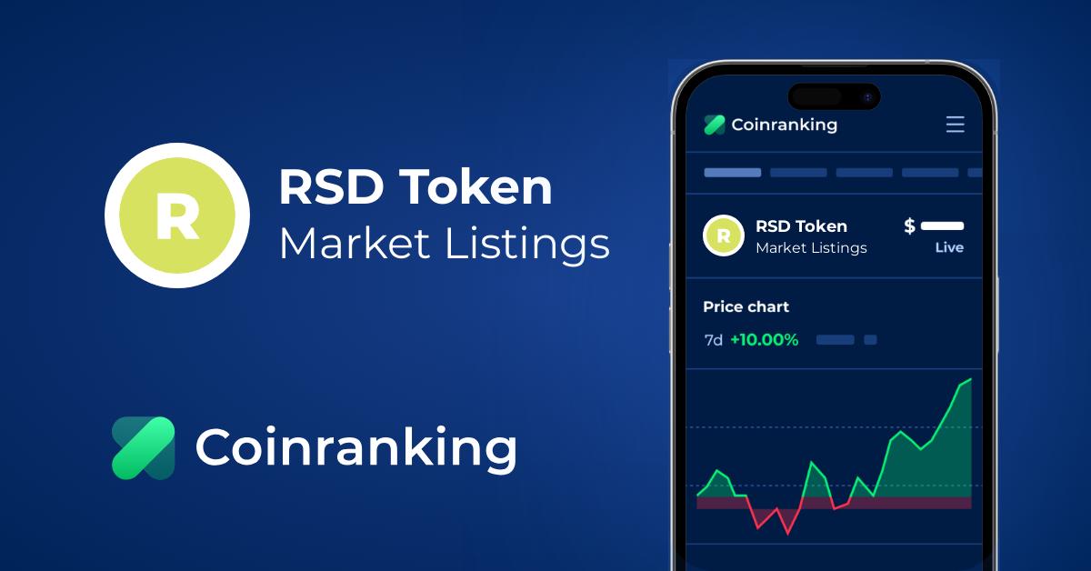 Market Listings of RSD Token (RSD) | Coinranking